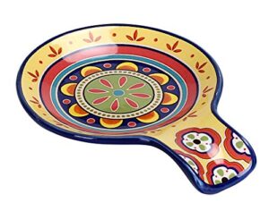 bico tunisian ceramic spoon rest, house warming gift, dishwasher safe