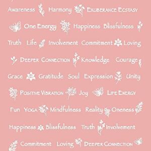 Chanasya Yoga Happiness Blissfulness Message Based Gift Throw Blanket - Super Soft Cozy Comfort Tranquility Personnel Loving Caring Positivity Gift Blanket for Women Best Friend Birthday - Rosetan