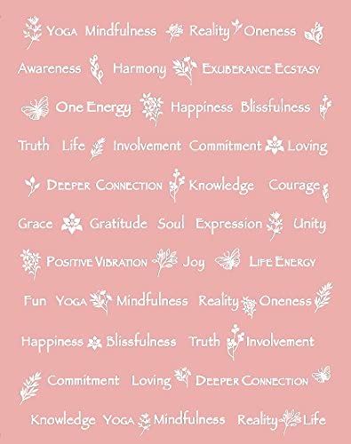 Chanasya Yoga Happiness Blissfulness Message Based Gift Throw Blanket - Super Soft Cozy Comfort Tranquility Personnel Loving Caring Positivity Gift Blanket for Women Best Friend Birthday - Rosetan