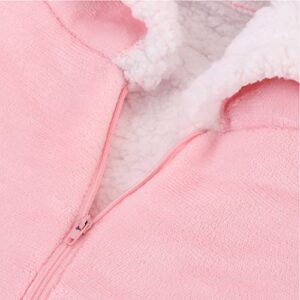 Somikia Upgraded Wearable Blanket Hoodie with Zipper,Oversized Giant Hooded Blanket with Pocket Sleeves Flannel Sherpa Soft Warm Cozy Fluffy Blanket for Teens Women Men Blue Long