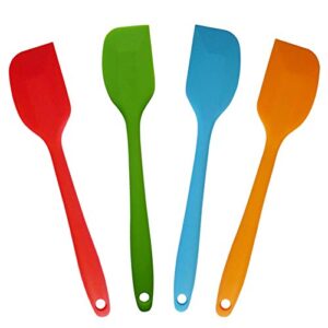 4 pcs heat resistant silicone spatulas set,small