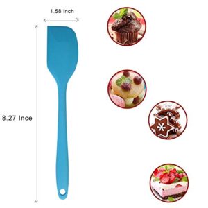 4 Pcs Heat Resistant Silicone Spatulas Set,Small