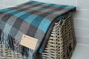 british throw blanket made in england. 100% pure new wool english blanket 59" x 72" made in huddersfield, yorkshire by huddersfield fine fabrics ®