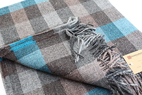 British Throw Blanket Made in England. 100% Pure New Wool English Blanket 59" x 72" Made in Huddersfield, Yorkshire by Huddersfield Fine Fabrics ®