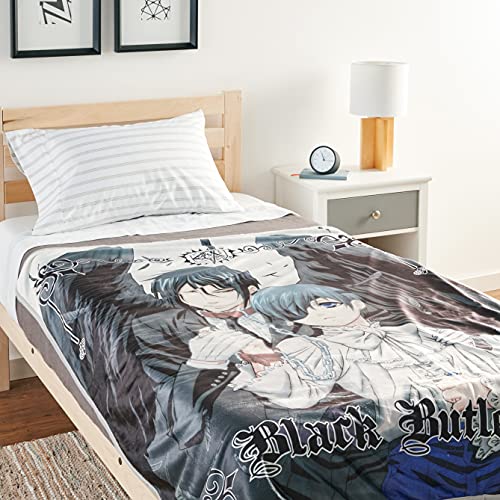 Great Eastern Entertainment Black Butler Throw Blanket, One Size, Multicolor