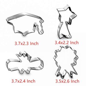 Graduation Cookie Cutter Set - 8 Piece -Stainless Steel