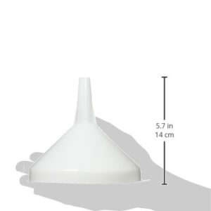 Winco Plastic Funnel, 6.25-Inch Diameter,White,Medium