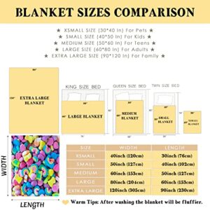 Very Lucky Cereal Food Blanket Throw, Funny Food Blanket Gift for Daughter and Son, Ultra Soft Lightweight Flannel Fleece Blanket for Couch Home Bed Sofa 30"x40" for Toddler/Pets