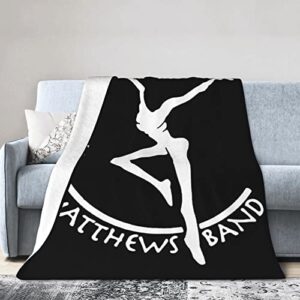 american dave rock matthews band blanket throw, ultra-soft fleece flannel blanket lightweight throw blankets for couch sofa living room for kids adults 60"x50"