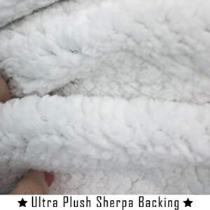 Elegant Comfort Luxury Ultra-Plush Velvet Touch Fleece Throw Soft, Sherpa-Backing Reversible Blanket for Bed, Sofa and Couch, (50 x 60"), Zebra