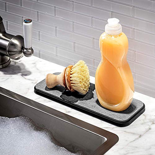 madesmart Sink Tray-Granite, Drying Stone Collection, Non-Slip Base