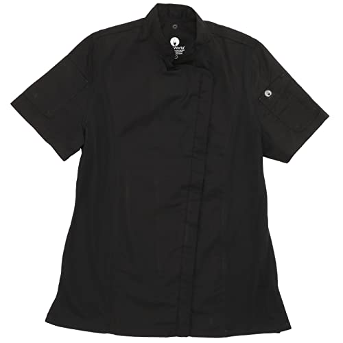 Chef Works Women's Springfield Chef Coat, Black, Medium