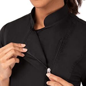 Chef Works Women's Springfield Chef Coat, Black, Medium