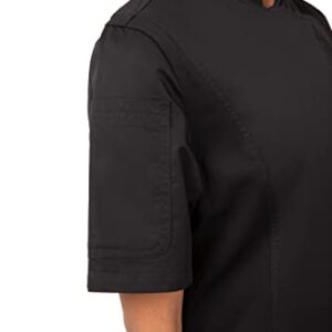 Chef Works Women's Springfield Chef Coat, Black, Medium