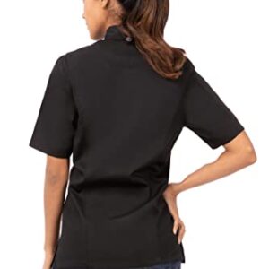 Chef Works Women's Springfield Chef Coat, Black, Medium