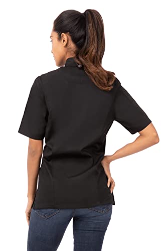 Chef Works Women's Springfield Chef Coat, Black, Medium