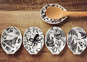 Karma Gifts B&W Spoon Rest, Hummingbird, (KA102534)