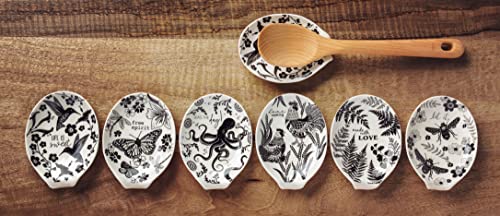 Karma Gifts B&W Spoon Rest, Hummingbird, (KA102534)