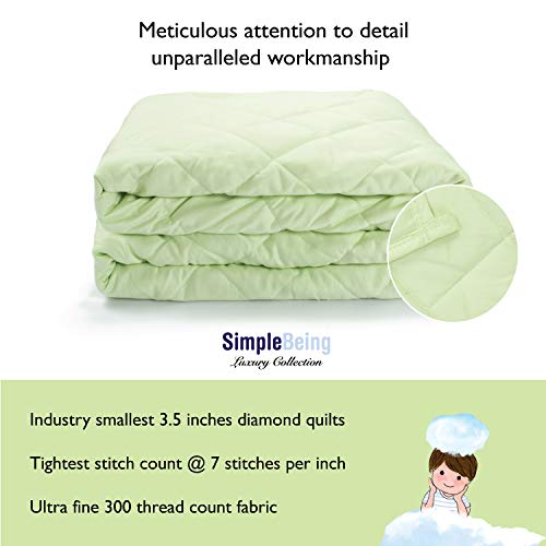 Simple Being Weighted Blanket, Patented 9 Layer Design, 60x80 20lb, Seafoam Green