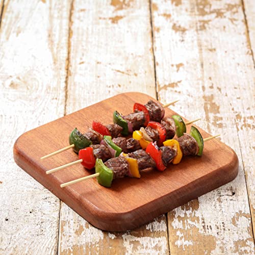 200 PCS Bamboo Skewers, 6 Inch Wooden Skewer for Appetizers, Fruit, Kebabs, Grilling Barbecue, Mini Burger, Sausage, Cocktail Picks for Drinks, Long Toothpicks, Food Sticks Natural, Kitchen Gadget