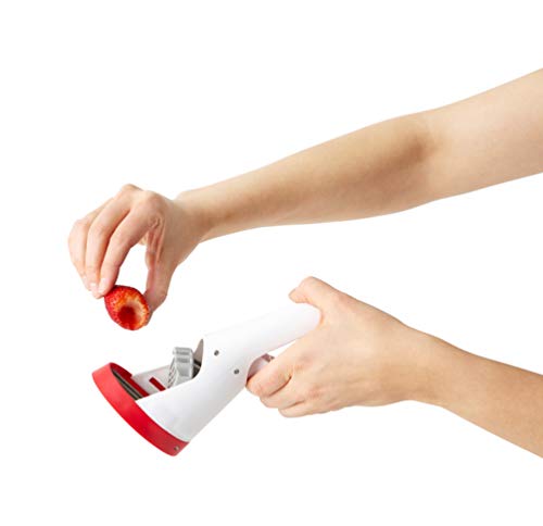 Chef'n Hand-Held Slicer Strawberry Slicester, Cherry/Meringue