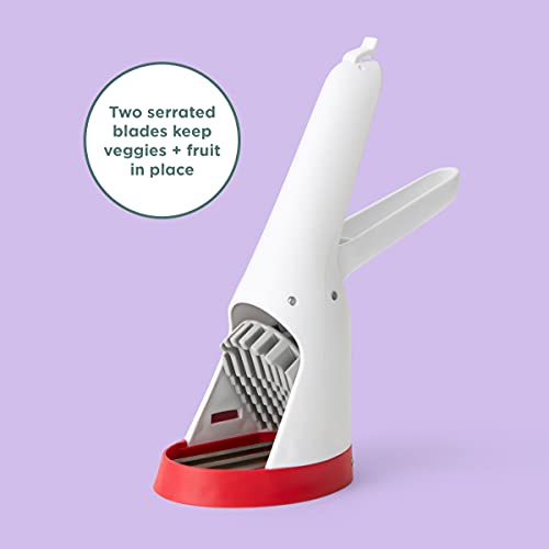 Chef'n Hand-Held Slicer Strawberry Slicester, Cherry/Meringue