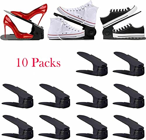 LokoshinA 10PCS Adjustable Shoe Slots Organizer Space Saver Storage Slot Shoes Rack Holder Shoe rack Shoe organizer Shoe storage HilariousM Shoe organizer for closet Shoe rack organizer