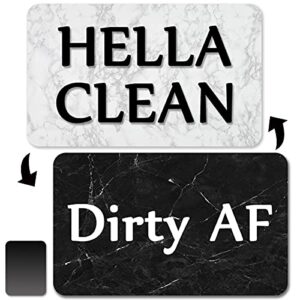 hella clean and dirty af magnet dishwasher magnet oxepleus double sided dirty clean sign for dishwasher (3d granite)