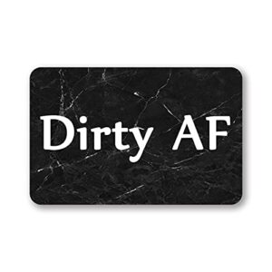 Hella Clean and Dirty Af Magnet Dishwasher Magnet Oxepleus Double Sided Dirty Clean Sign for Dishwasher (3D Granite)