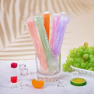 300 Pack Popsicle Bags, Ice Pop Bags for Kids Adults, Disposable Freeze Pops Bags DIY Popsicle Pouches Yogurt Tubes, Healthy Snacks Fruit Smoothies and Ice Party Favors with Funnel