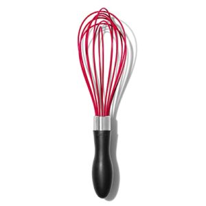 oxo good grips 9-inch silicone whisk - red