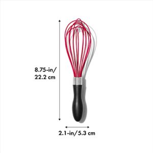 OXO Good Grips 9-Inch Silicone Whisk - Red