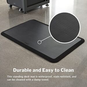 Vari Standing Mat 34x22 (VariDesk) - Anti Fatigue Mat for Standing Desk - Cushioned Standing Desk Mat for Home & Kitchen - Floor Mat for Home, Office & Kitchen - Comfort Standing Desk Pad - Black