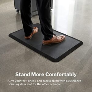 Vari Standing Mat 34x22 (VariDesk) - Anti Fatigue Mat for Standing Desk - Cushioned Standing Desk Mat for Home & Kitchen - Floor Mat for Home, Office & Kitchen - Comfort Standing Desk Pad - Black