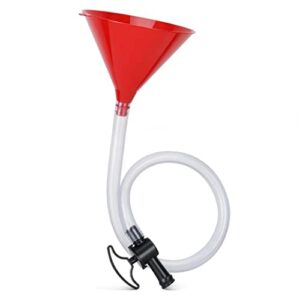 farielyn-x beer bong funnel with valve - newest valve design extra long 2.5 feet (30 inch) kink free tube & leakproof easy valve premium funnel for beer drinking games, college parties(single header)