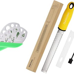 Dulcicasa Zester Grater for lemon & 2Pcs Herb Stripper Tool