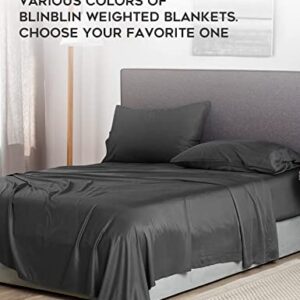 BB BLINBLIN Bamboo Soft and Breathable Duvet Cover for Weighted Blankets (60''x80'') - Black Print