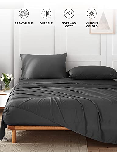 BB BLINBLIN Bamboo Soft and Breathable Duvet Cover for Weighted Blankets (60''x80'') - Black Print