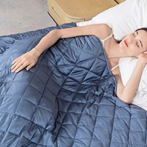 NIGHTLY GOOD DREAM Weighted Blanket for Adults 25 lbs 92X86 Inch Cooling Weighted Blankets King Size Bamboo Heavy Blanket for Deeper Sleep