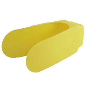 Qtqgoitem Plastic Household Space Saver Heel Shoe Holder Organizer Rack Collector Stacker Storage Yellow (Model: d2e c1e 8fb 203 592)