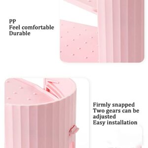 ESAAH Shoe Slots Organizer, Thickening Hollow Shoe Rack Adjustable Shoe Stacker Space Saver,Double Deck Shoe Rack Holder for Closet Organization,Pink (Color : Pink)