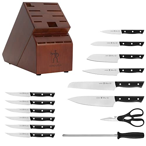 HENCKELS Dynamic Razor-Sharp 15-Piece Knife Set with Block, German Engineered Informed by 100+ Years of Mastery