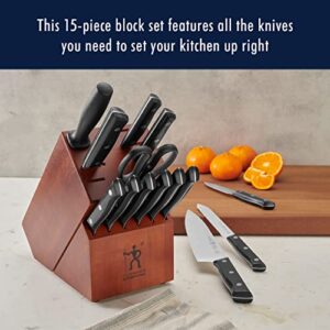 HENCKELS Dynamic Razor-Sharp 15-Piece Knife Set with Block, German Engineered Informed by 100+ Years of Mastery