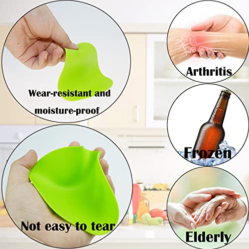 Rubber Jar Opener Gripper Pad-Jar Opener for Weak Hands-Silicone Heat Insulation Pad Round-Rubber Grippers for Opening Jars