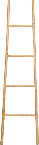 Statra Bamboo Bath Towel Ladder Rack 6 Ft, 72 x 20 x 2 Inches, Natural