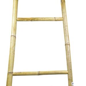 Statra Bamboo Bath Towel Ladder Rack 6 Ft, 72 x 20 x 2 Inches, Natural