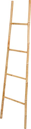 Statra Bamboo Bath Towel Ladder Rack 6 Ft, 72 x 20 x 2 Inches, Natural