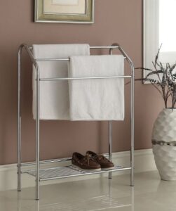 raamzo chrome finish towel bathroom rack stand shelf