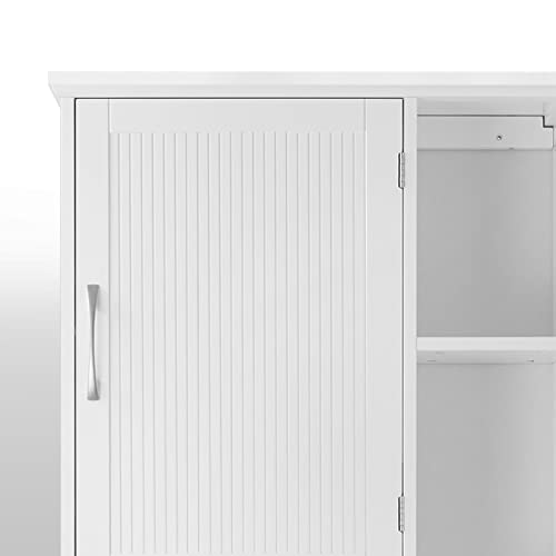 Teamson Home Newport Wooden Storage Cabinet, White Space Saver