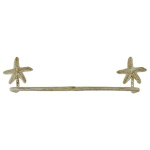 treasure gurus wall mount starfish bath towel bar holder nautical beach house bathroom decor